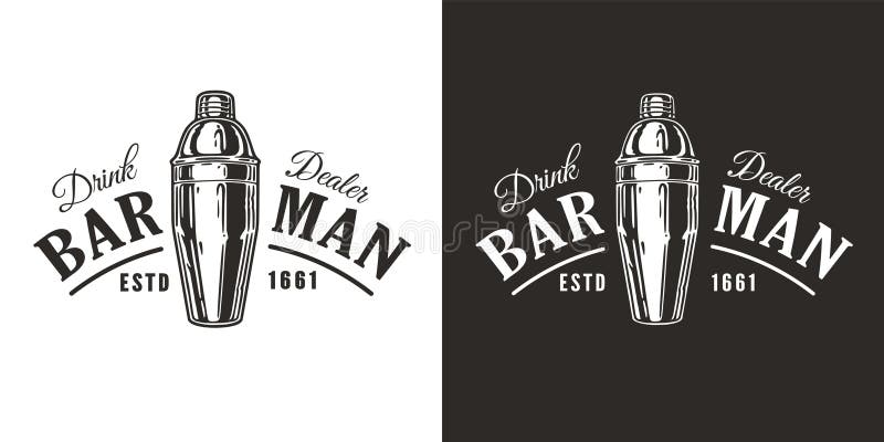 Bartender Cocktail Shaker for Bartending. Chromed Metal Boston Shaker ...