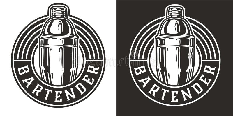 Bartender Cocktail Shaker for Bartending. Chromed Metal Boston Shaker ...