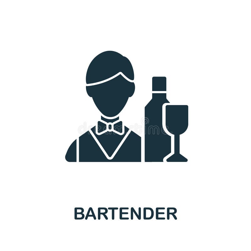 Bartender Icon. Filled Bartender Icon for Website Design and Mobile ...