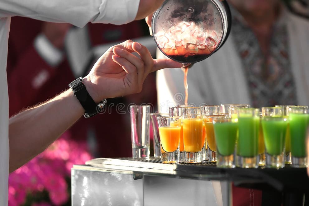 Bartender makes a cocktail stock photo. Image of barman - 58972026