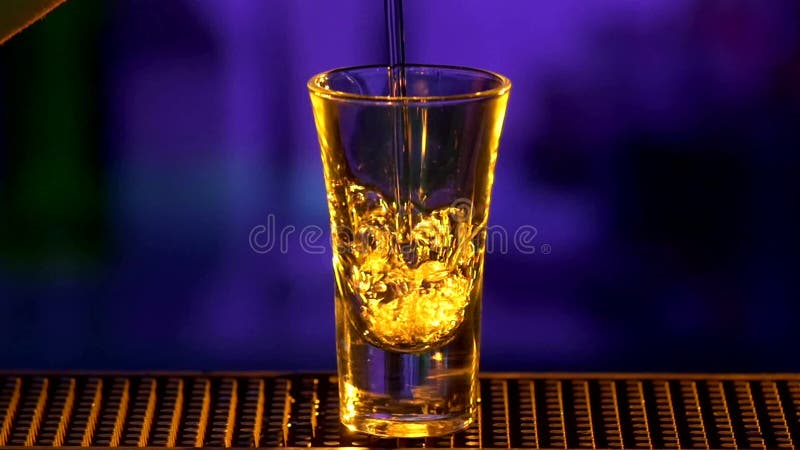Bartender is Making, Pouring Cocktail, Shots, Slow Stock Video - Video ...
