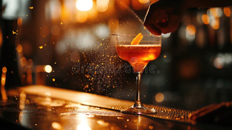Bartender is Performing a Technique Known As Expressing or Flaming an ...