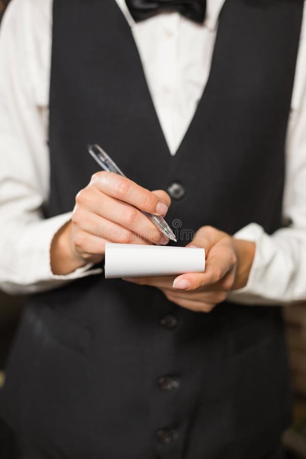 Bartender taking an order stock image. Image of woman - 67729607