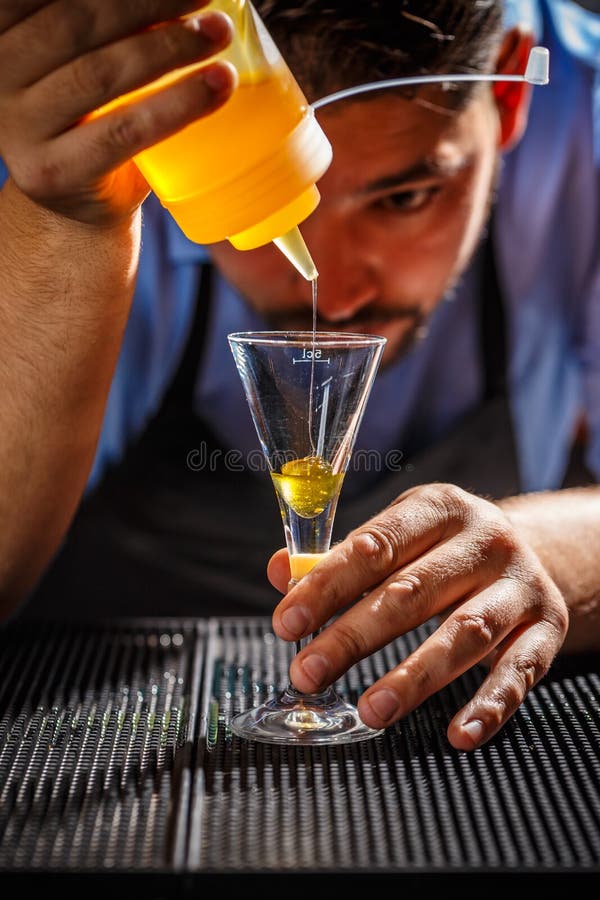 Bartender at work stock photo. Image of hand, prepar - 103661544