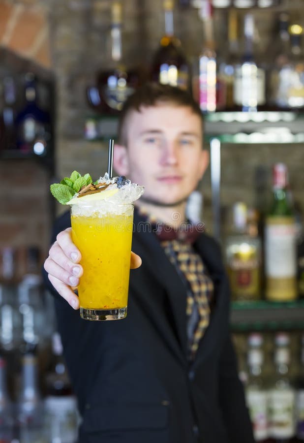 Bartender stock photo. Image of casual, confidence, alcohol - 36037440