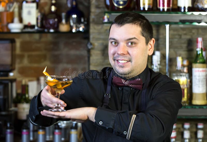 Bartender stock photo. Image of club, glass, barkeeper - 36037478