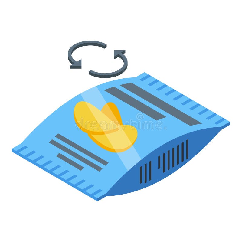 Barter Chips Pack Icon Isometric Vector. Money Evolution Stock Vector ...