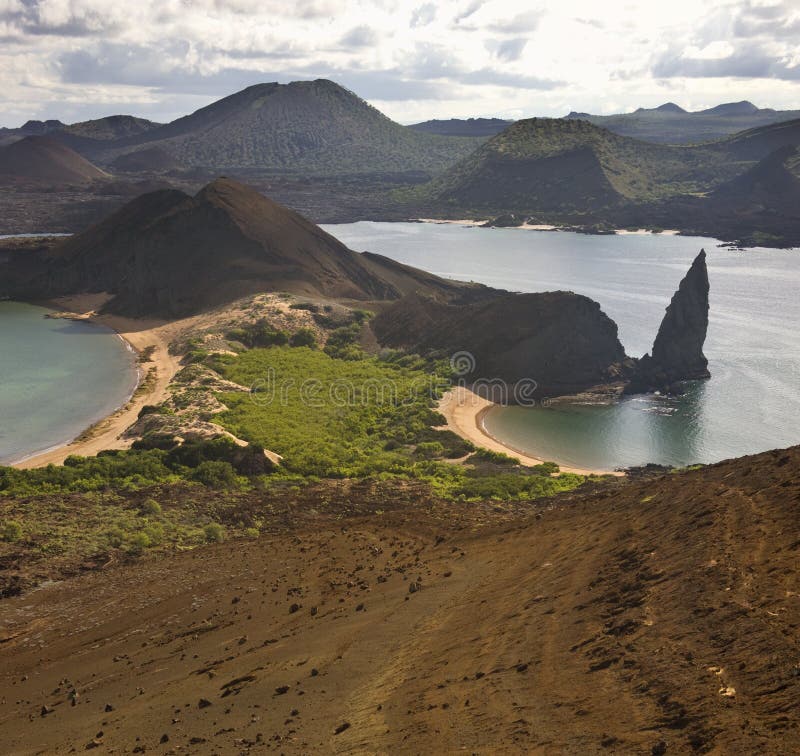 Galapagos-Inseln - 24. August 2017: Landschaft Der Lagune Der Nymphen ...