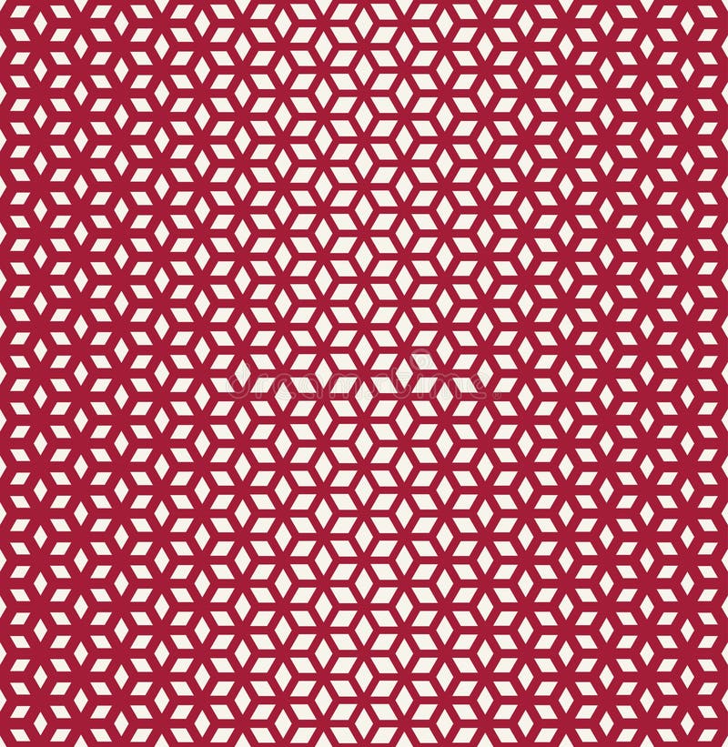 Abstract Sacred Geometry Red Grid Halftone Cubes Pattern Stock Vector ...