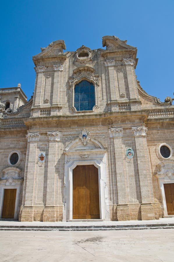 Basílica De La Catedral. Oria. Puglia. Italia. Imagen de archivo ...