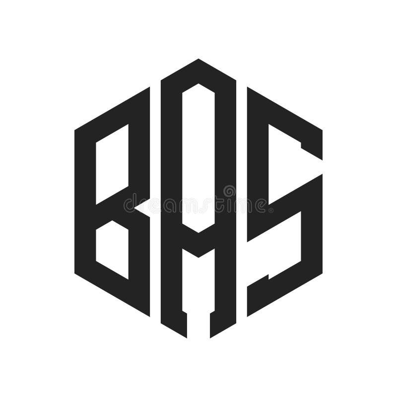 BAS Logo Design. Initial Letter BAS Monogram Logo Using Hexagon Shape ...