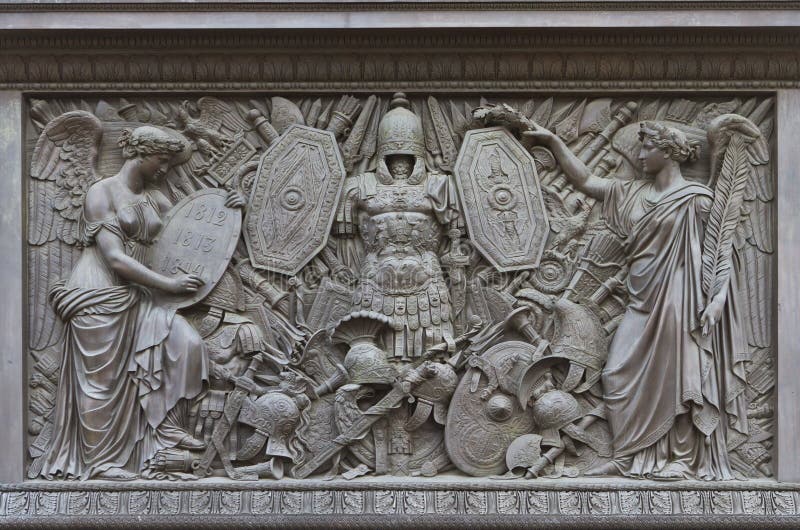 A Bas-relief on Alexander Column Stock Photo - Image of palace, history ...