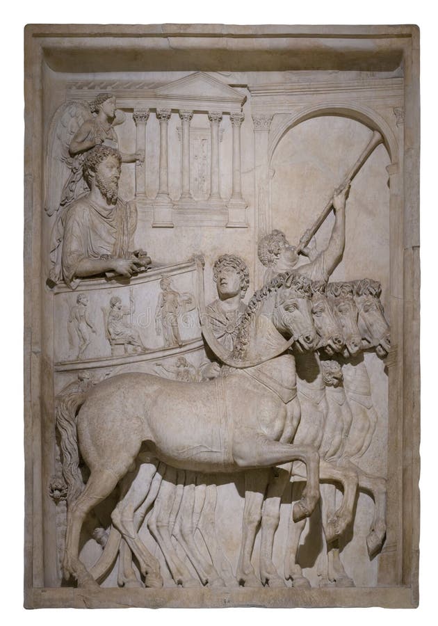 Bas Relief from Arch of Marcus Aurelius Triumph Stock Photo - Image of ...