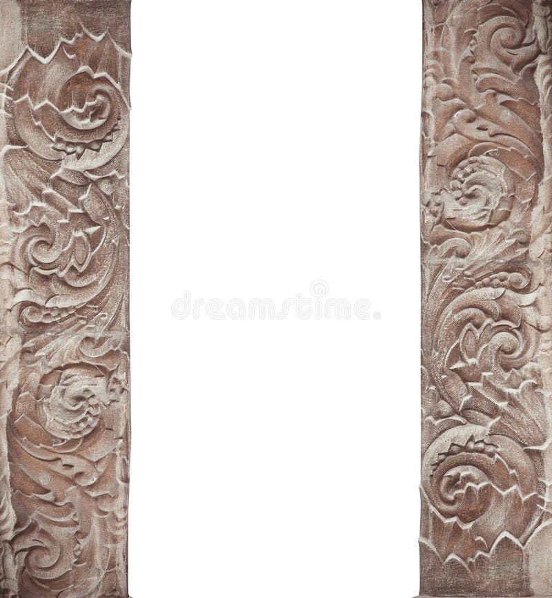 Bas-relief Architectural D'isolement Sur Le Fond Blanc Photo stock ...