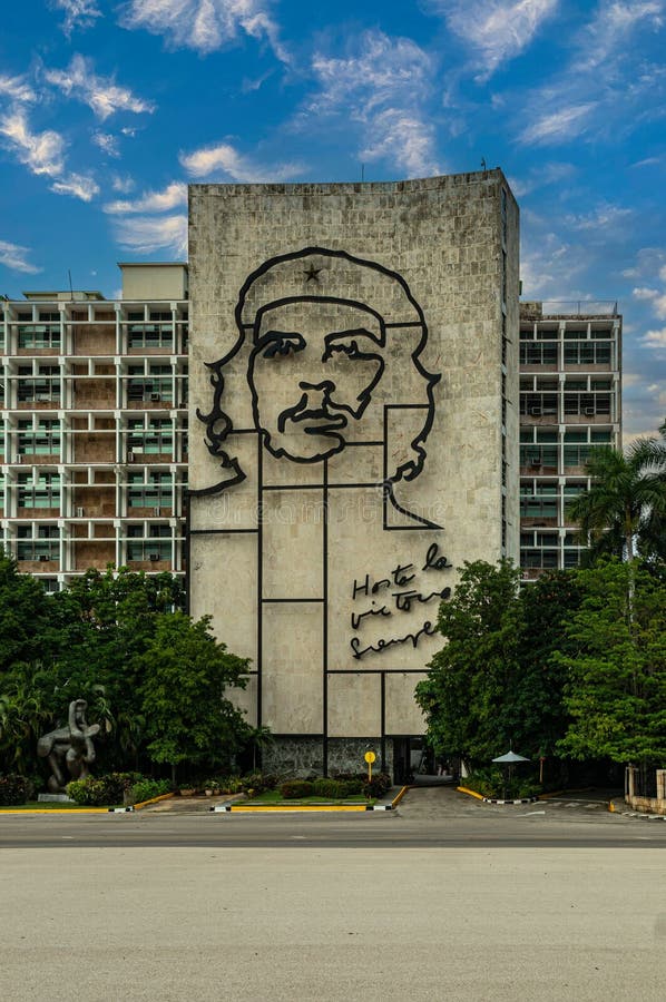 Bas-relief of Che Guevara on Revolution Square in Havana, the Capital ...