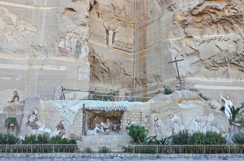 Bas Relief from Coptic Church in Cairo Stock Image - Image of church ...
