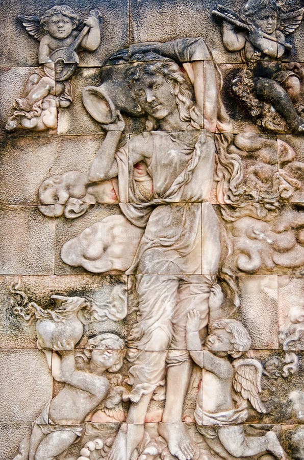 Bas-relief. stock image. Image of design, culture, ancient - 31538973