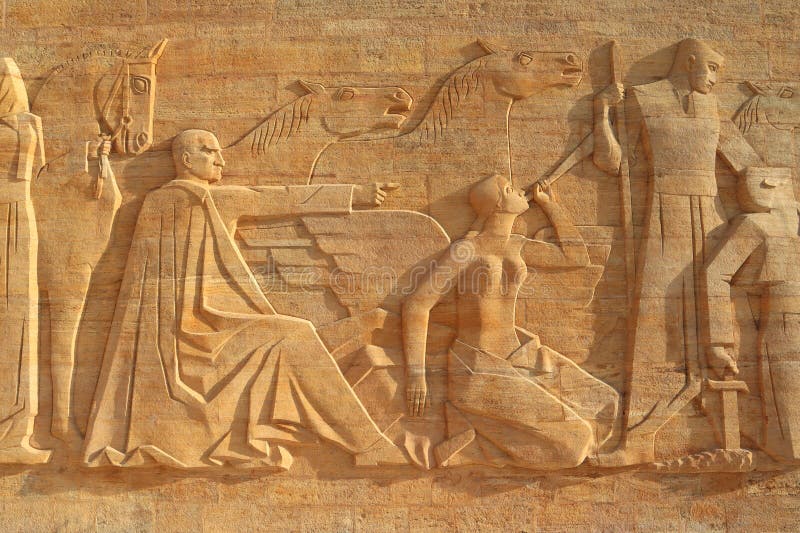 Bas Relief of Mausoleum of Ataturk in Ankara, Turkey Editorial Stock ...