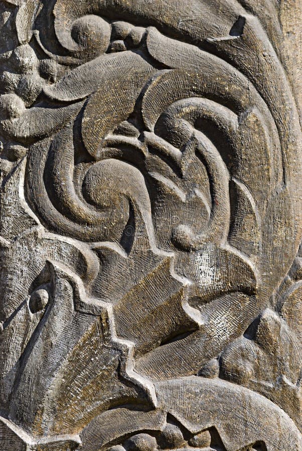 The Bas-relief on the Stone Stock Image - Image of design, decorative ...