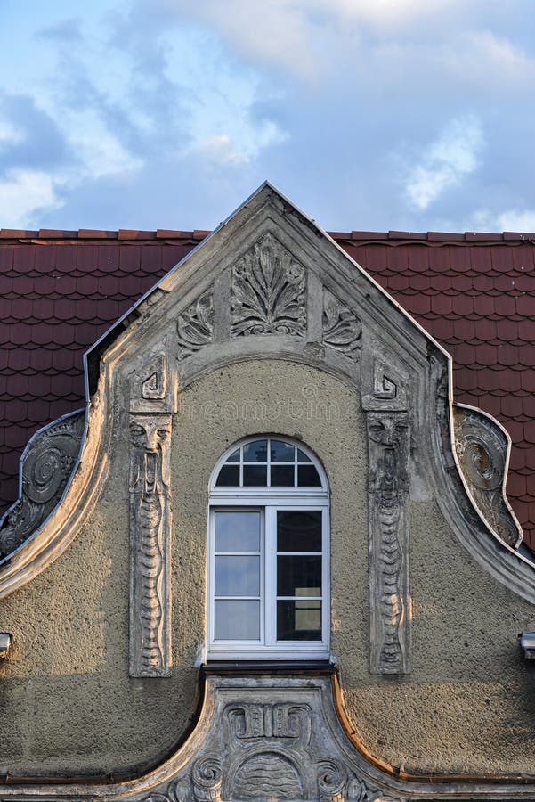 Bas-reliefs on the Facade of the Tenement House, Faces of Old People ...