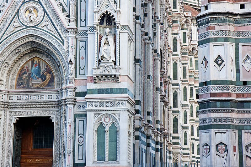 Bas-reliefs of the Florence Cathedral in Italy Stock Image - Image of ...
