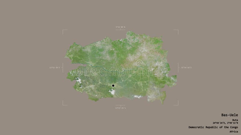 Bas-Uele - Democratic Republic of the Congo. Bounding Box. Satellite ...