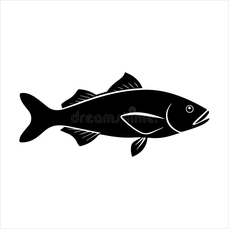 Basa Sea Fish Vector Illustration Stock Vector - Illustration of ...
