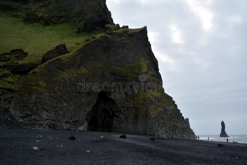 Basalt Cave in the South of Iceland Stock Photo - Image of hole, lava ...