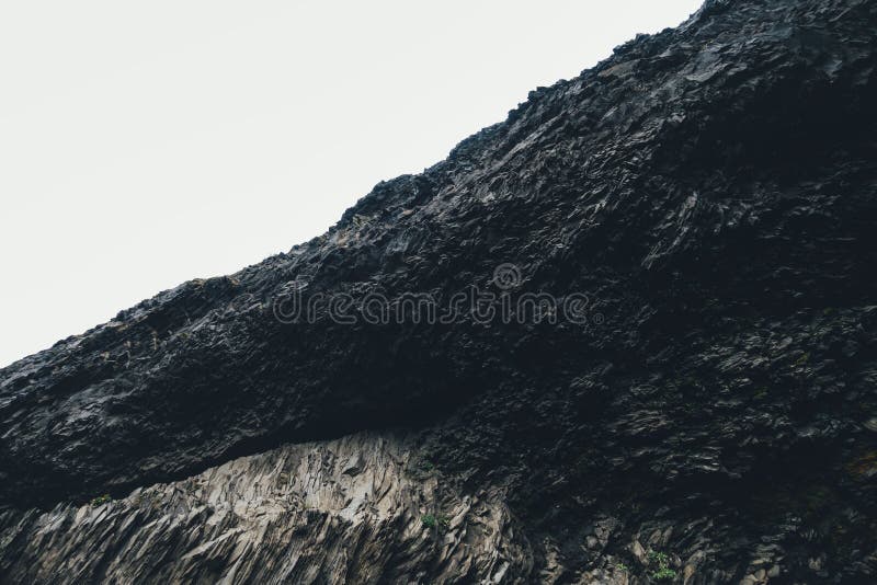 Basalt Cliff Pattern stock image. Image of outdoors - 107236131