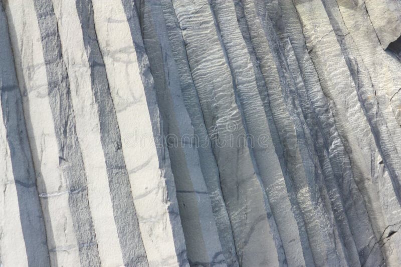 Basalt Column Formation in Iceland. Background Stock Image - Image of ...