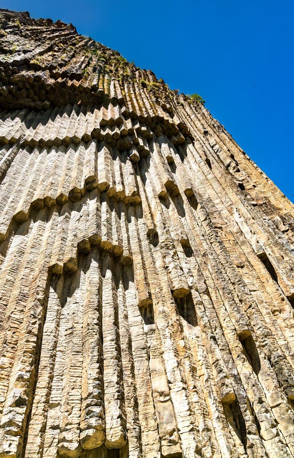 Basalt Column Formations in the Garni Gorge, Armenia Stock Photo ...