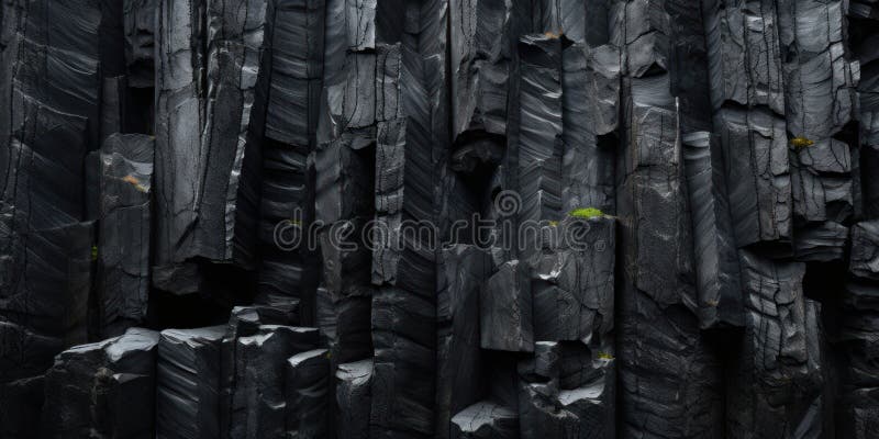 Basalt Columnar Joints Texture Background Stock Illustration ...