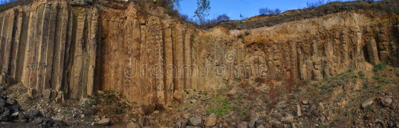 Basalt columns stock image. Image of basalt, stones, quarry - 29490167