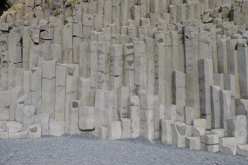 Basalt Columns on the Beach at Reynisfjara, Island Stock Photo - Image ...