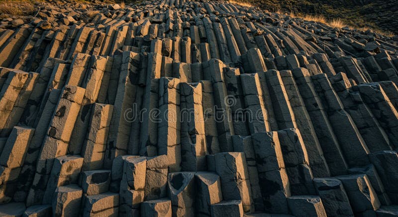 Distinctive Hexagonal Basalt Columns Stock Illustrations – 16 ...