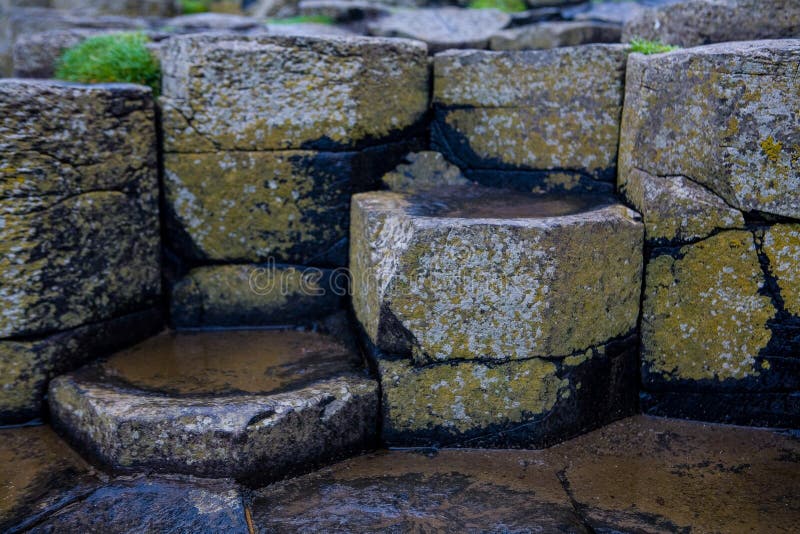 Basalt Columns at Giants Causeway Stock Image - Image of europe ...