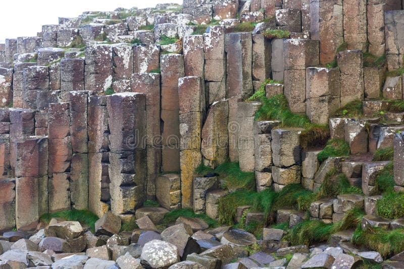 Basalt Columns of Giants Causeway Stock Image - Image of identical ...