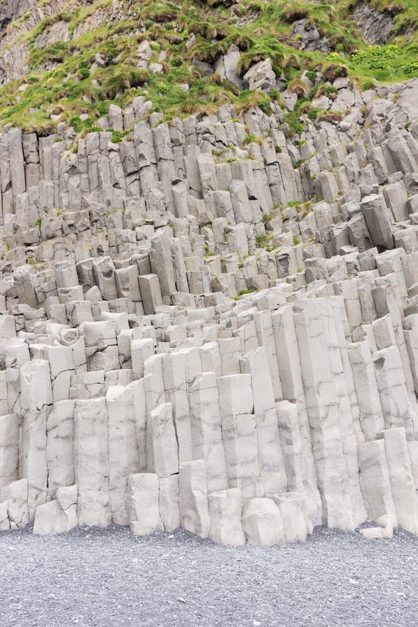 Basalt columns in Iceland stock image. Image of hexagonal - 121003383