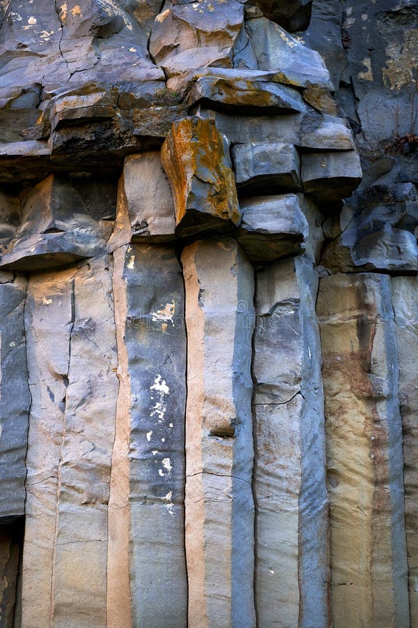 Basalt Columns, Natural Formations Stock Photo - Image of high ...