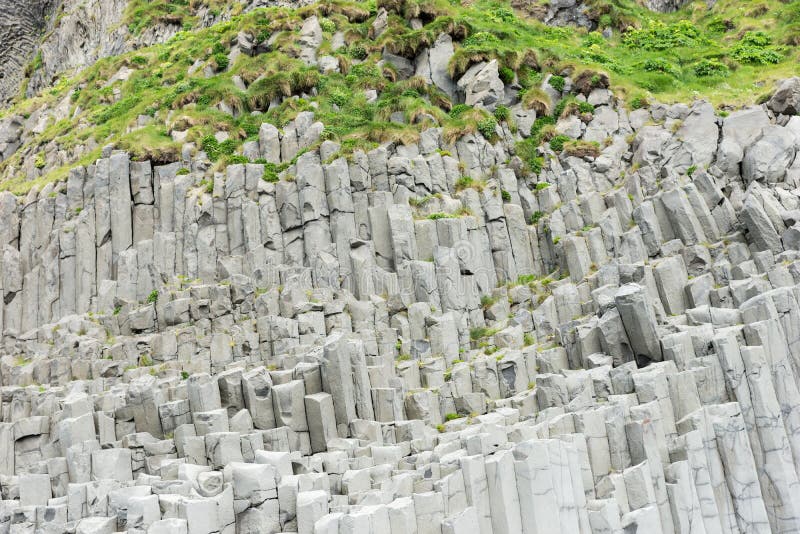 Basalt columns in Iceland stock image. Image of natural - 121003379