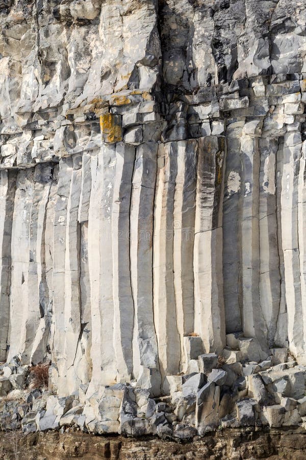 Basalt columns from Racos stock image. Image of natural - 218456753