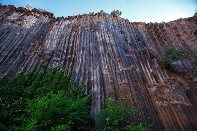 Basalt columns texture stock photo. Image of contraction - 39945972