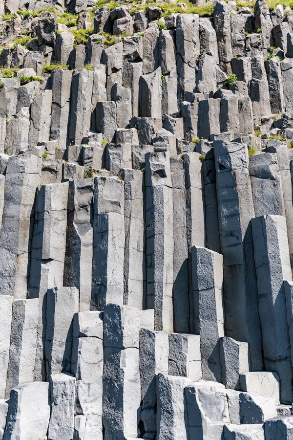 Basalt Columns in Vik, Iceland Stock Photo - Image of geology, cascade ...