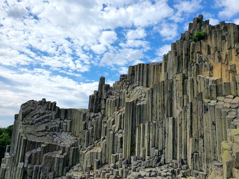 Basalt Hill in the Czech Republic Stock Photo - Image of hill, ruins ...