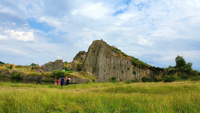 Basalt Hill in the Czech Republic Stock Photo - Image of grass ...