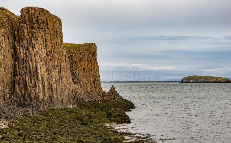 Basalt lava columns stock photo. Image of rock, stone - 101709944