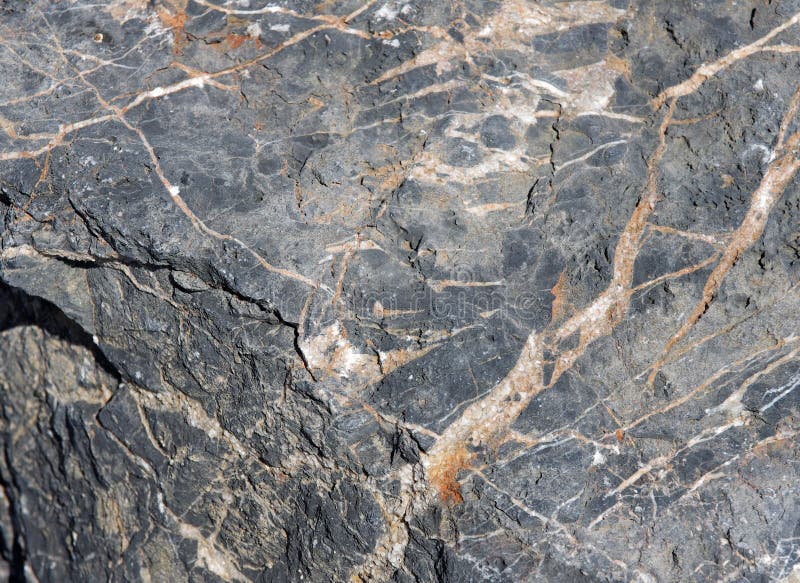 Veins of Basalt Ore in the Rock Stock Photo - Image of basalt, veins: 110001646