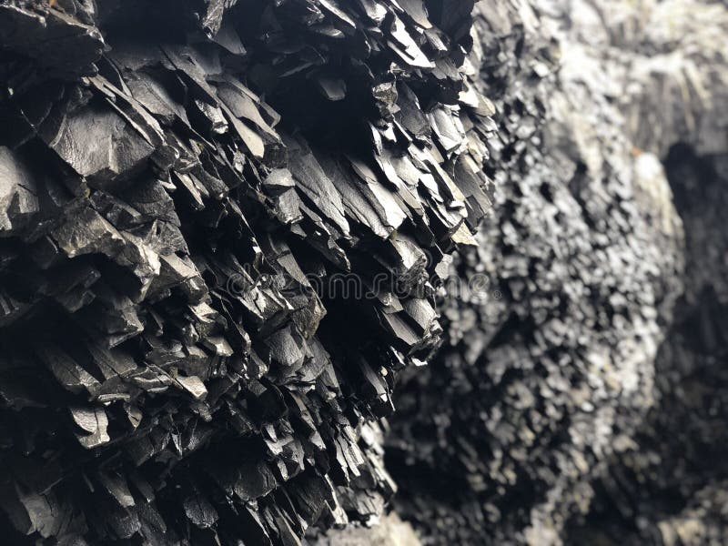 Cracked basalt face stock image. Image of texture, streaked - 2005907