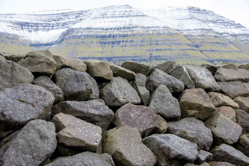 Basalt Rock stock photo. Image of shore, natural, summer - 355943978