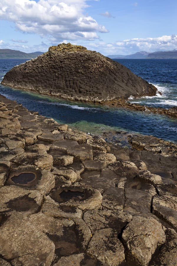 Basalt Rock Formation - Staffa - Scotland Stock Photo - Image of rock ...
